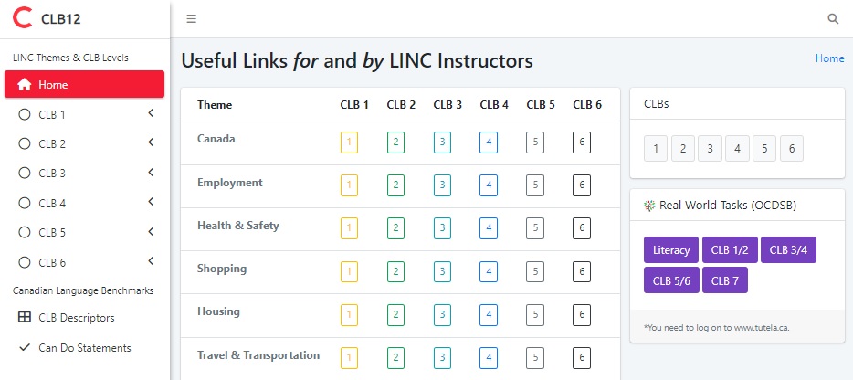 Useful Links for and by LINC Instructors | CLB12